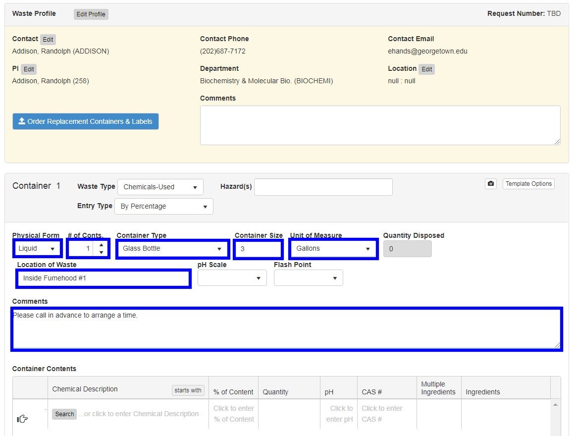 GU Safety Management Portal - Waste Pickup Request - Office of ...